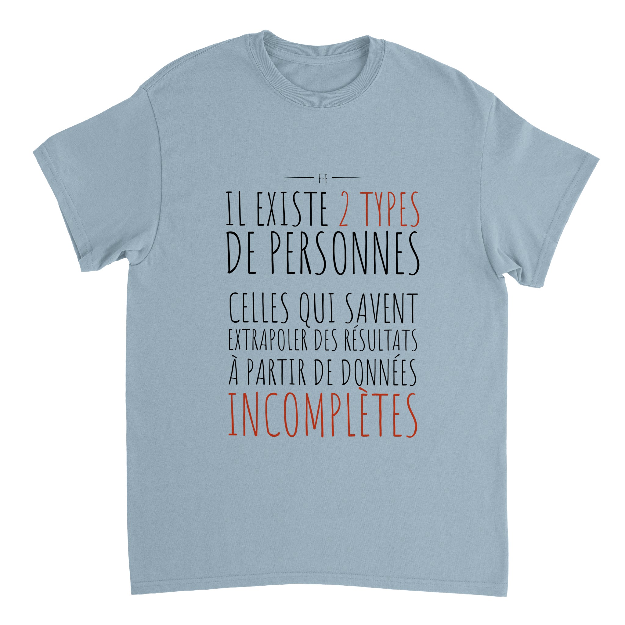 Il existe 2 types de personnes - Fifty-Fiftee - T-shirts, mugs ...